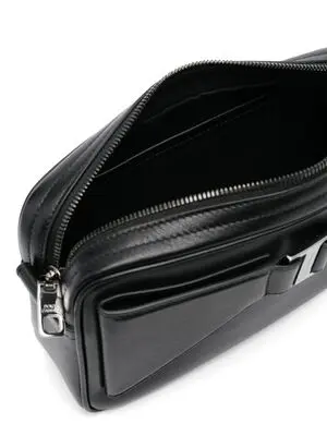 Dolce & Gabbana Leather Messenger Bag - Black