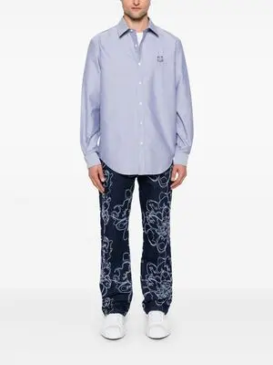 Maison Kitsuné Contour Fox Head Shirt - Blue
