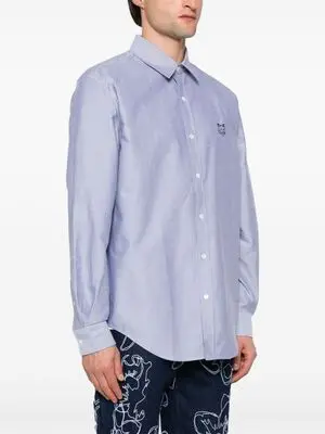 Maison Kitsuné Contour Fox Head Shirt - Blue