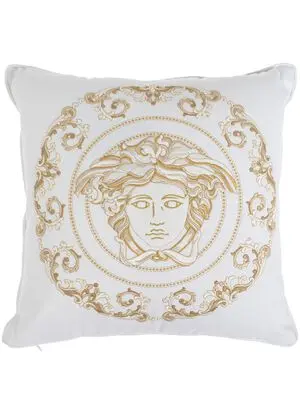 Versace Medusa Gala Cushion - White