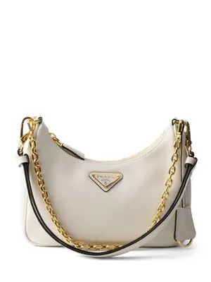 Prada Mini Re-edition Shoulder Bag - White