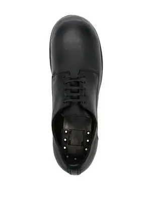 Guidi Leather Derby Shoes - Black