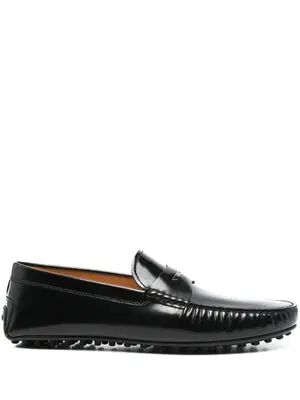 TOD'S Leather Loafers - Black