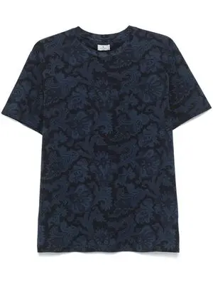Etro Paisley-print T-shirt - Black
