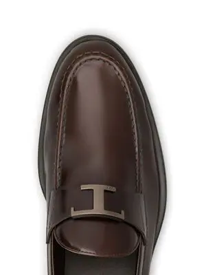 TOD'S T Timeless Leather Loafers