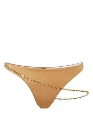 Dsquared2 Chain-link Bikini Bottom - Gold