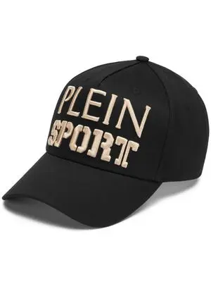 PLEIN SPORT Logo-embroidered Baseball Cap - Black