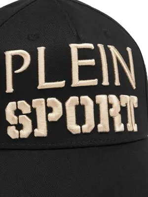 PLEIN SPORT Logo-embroidered Baseball Cap - Black