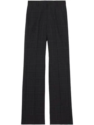 Burberry Check Wool Tailored Trousers