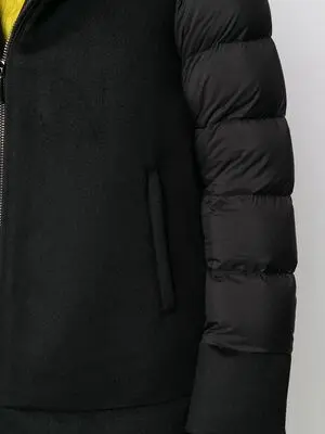 MOORER Zip-front Padded Coat - Black