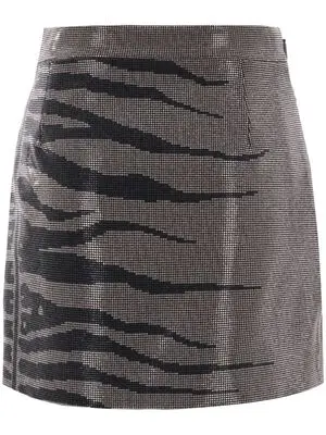 Roberto Cavalli Rhinestone-embellished Mini Skirt