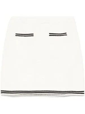SELF-PORTRAIT Self-Portrait Bow Jacquard Mini Skirt