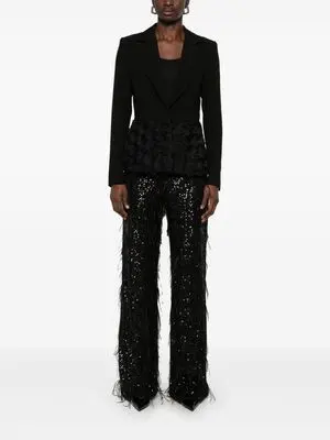 NISSA Sequin-embellished Trousers