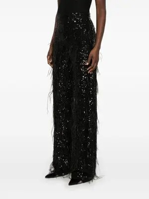 NISSA Sequin-embellished Trousers