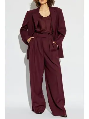 ANINE BING Lou Trousers - Red