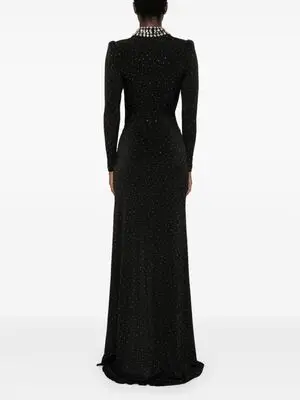 NISSA Crystal-embellished Maxi Dress