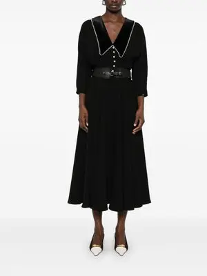 NISSA Belted Midi Skirt