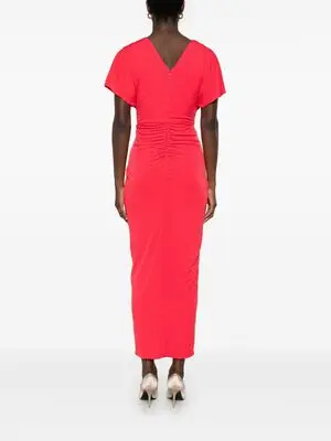 NISSA Crystal-embellished Maxi Dress - Red
