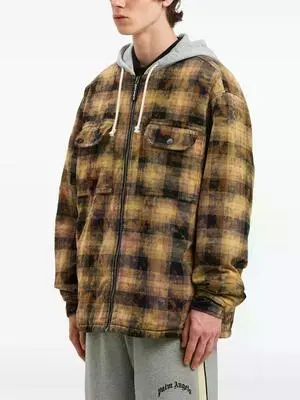 Palm Angels Checkered Zip-fastened Hoodie
