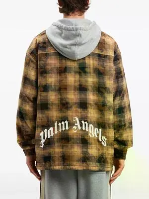Palm Angels Checkered Zip-fastened Hoodie