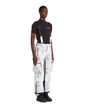 Prada Printed Technica Fabric Ski Pants - Grey