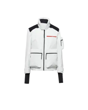 Prada Technical Fabric Windbreaker - Chalk White