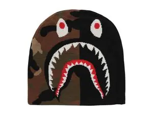 A BATHING APE 1st Shark Knit Cap - Black