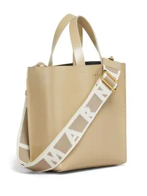 Marni Museo Mini Bag In Leather - Neutrals
