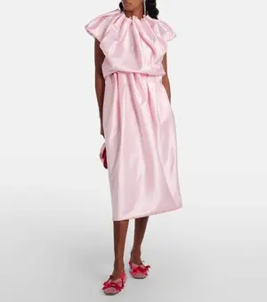 Simone Rocha Draped Satin Top