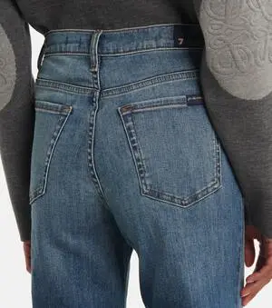 7 For All Mankind Modern Dojo Groovy High-rise Flared Jeans