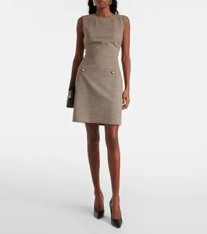 Veronica Beard Houndstooth Mini Dress