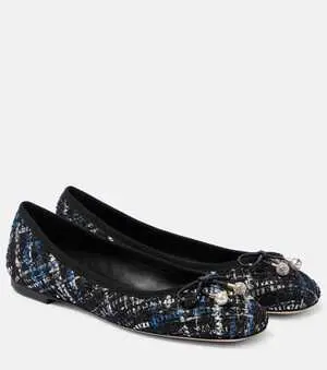 Jimmy Choo Square Toe Flats For Women