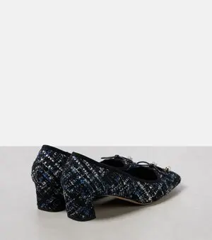JIMMY CHOO Elme 45 Tweed Pumps
