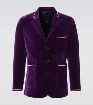 BODE Showcase Cotton Velvet Suit Jacket