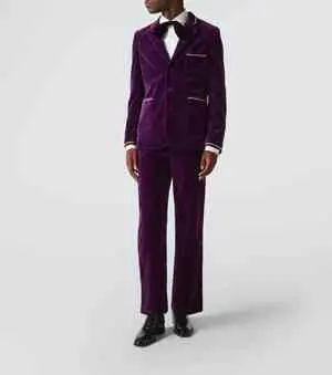BODE Showcase Cotton Velvet Suit Jacket