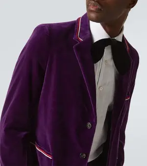 BODE Showcase Cotton Velvet Suit Jacket