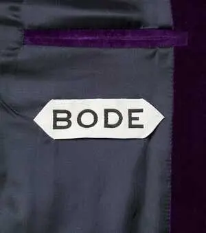 BODE Showcase Cotton Velvet Suit Jacket