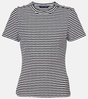 Veronica Beard Draya Striped T-shirt - Black