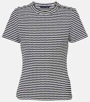 Veronica Beard Draya Striped T-shirt - Black