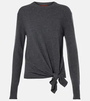 Altuzarra Altuzarra Nalini Tie-Detailed Cashmere Sweater Black