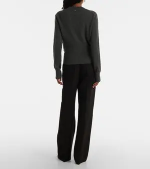 Altuzarra Nalini Tie-detailed Cashmere Sweater - Black