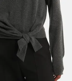 Altuzarra Nalini Tie-detailed Cashmere Sweater - Black