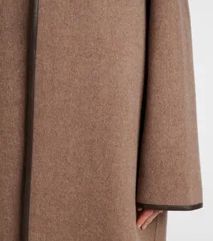 TOTEME Double Clasp Wool Coat - Brown