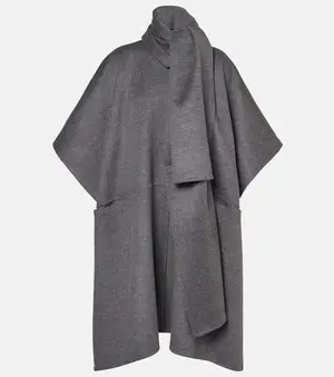 TOTEME Doublé Wool Scarf Coat - Grey