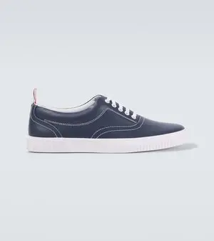 Thom Browne Heritage Leather Sneakers - Blue