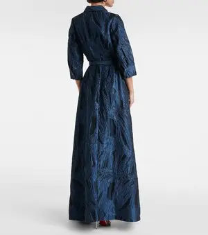 Simkhai Courtney Jacquard Gown - Blue