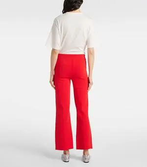 Veronica Beard Bray High-rise Culottes - Red