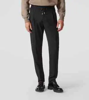 LARDINI Wool Slim Trousers