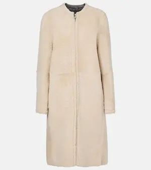 TOTEME Shearling Coat - Beige