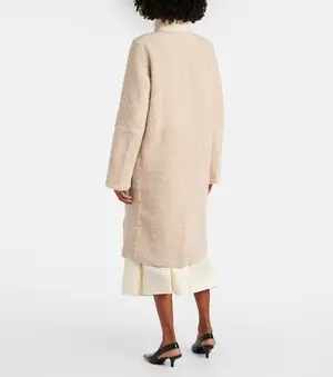 TOTEME Shearling Coat - Beige